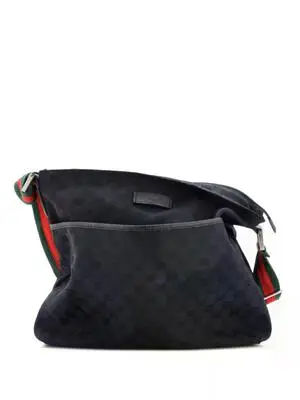 Gucci Gg Canvas Medium Messenger Bag - Black