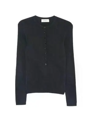 LISA YANG Airi Half-button Sweater