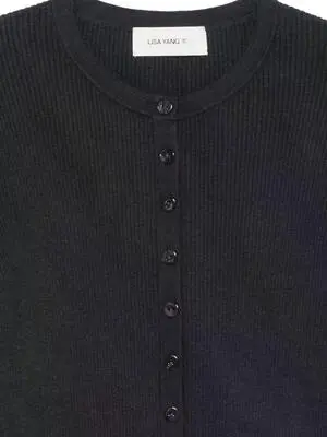 LISA YANG Airi Half-button Sweater