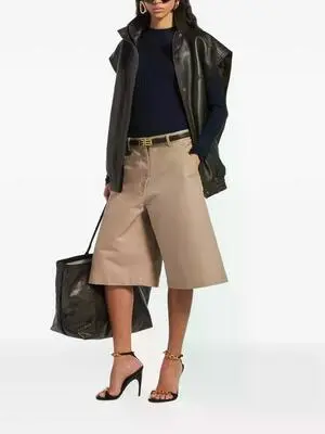 Balenciaga Beige Cotton Bermuda Shorts
