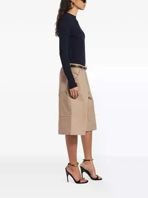 Balenciaga Beige Cotton Bermuda Shorts