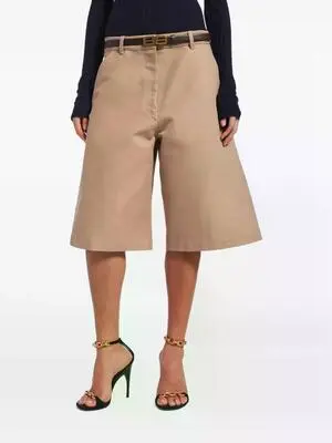 Balenciaga Beige Cotton Bermuda Shorts