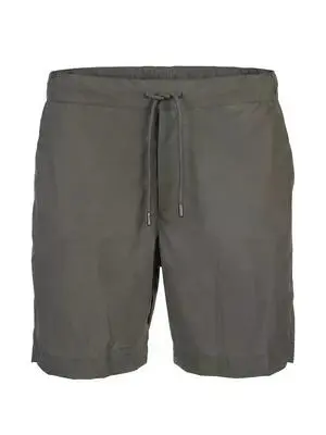 Fedeli Drawstring-waist Swim Shorts - Grey