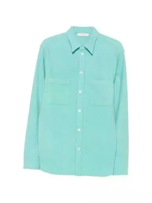 UMIT BENAN Button-up Chest-pocket Shirt Jacket - Blue