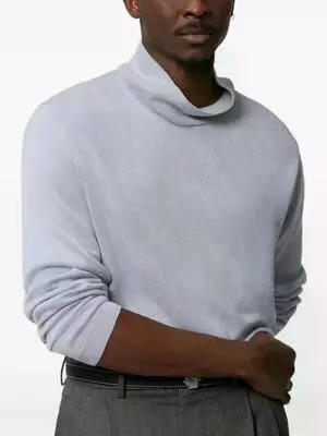 STOFFA Mock-neck Knitted Sweater