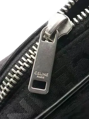 Celine 2021-2024 Canvas Logo Crossbody Bag