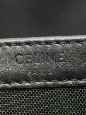Celine Canvas Logo Crossbody Bag