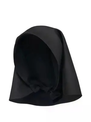 THE ARKOW Eva Virgin Wool Headscarf - Black