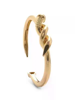 David Webb Twisted Nail Cuff Bracelet In 18k Yellow - Gold