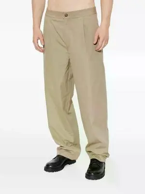 Emporio Armani Regular-fit Cotton Poplin Trousers