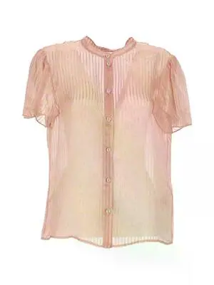 KRISTINA TI Sheer Silk Blouse