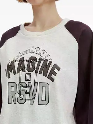 Izzue Raglan-sleeve Graphic-print T-shirt