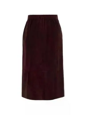 Max Mara Gazza Suede Skirt
