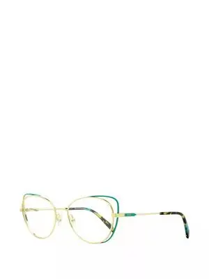 Emilio Pucci Floating Rim Oval Eyeglasses