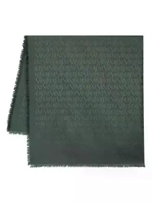 Saint Laurent Jacquard Square Scarf - Green