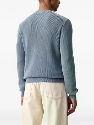 Guess Ribbed-knit Logo-patch Sweater
