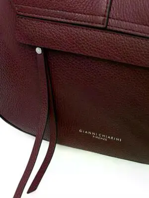 GIANNI CHIARINI Medium Helena Round Grained-leather Shoulder Bag