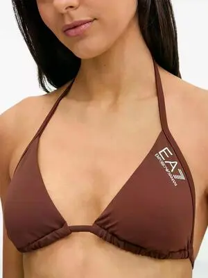 EA7 Triangle Logo-print Bikini - Brown