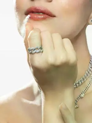 Shay Essential Link Diamond Ring - Silver