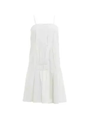 NACHE Folded Pleated Mini Dress