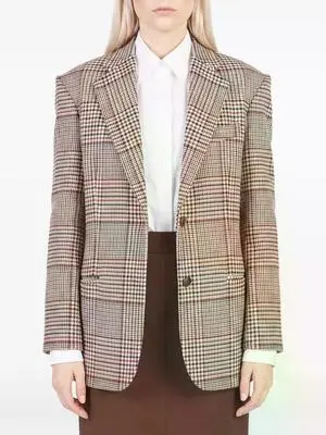 Federica Tosi Glen-plaid Blazer - Neutrals