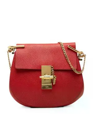 Chloé 2016 Small Leather Drew Crossbody Bag - Red