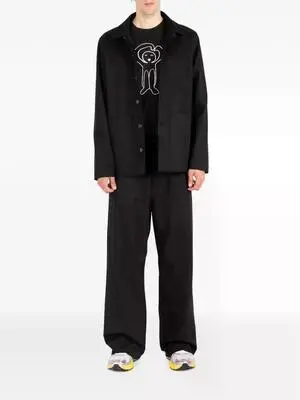 SOCIETE ANONYME Supercargo Patch-pocket Cargo Pants - Black