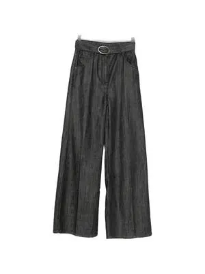 TWINSET Belted Wide-leg Jeans