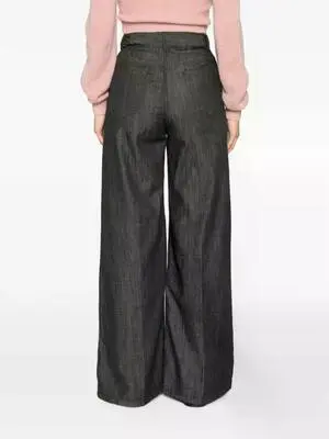 TWINSET Belted Wide-leg Jeans
