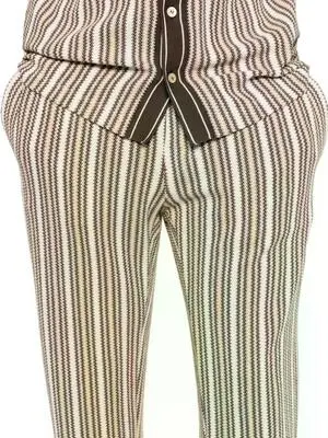 MC2 SAINT BARTH Calais Chevron-stripe Drawstring Trousers