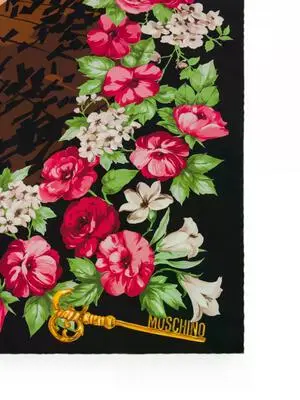 Moschino Graphic-print Silk Scarf