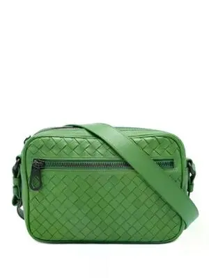 Bottega Veneta 2012-2026 Nappa Intrecciato Camera Bag Crossbody Bag - Green