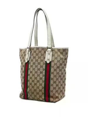 Gucci 2000-2015 Gg Canvas Web Jolicoeur Tote Bag