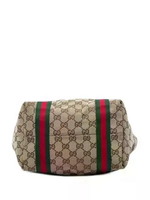 Gucci 2000-2015 Gg Canvas Web Jolicoeur Tote Bag