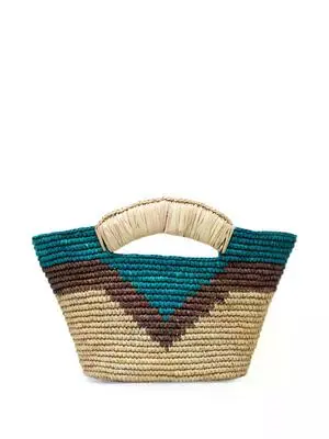 SENSI STUDIO Mini Geometric-pattern Tote Bag