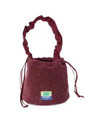 American Vintage Fleece Drawstring Bucket Bag