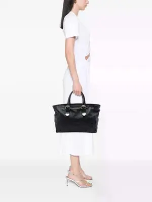 Gucci 2016-2026 Guccissima Trimmed Calfskin Signoria Tote Bag - Black