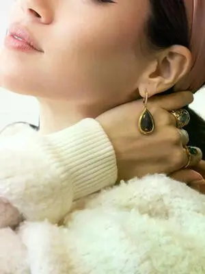WITH LOVE Diamond Drop Earrings