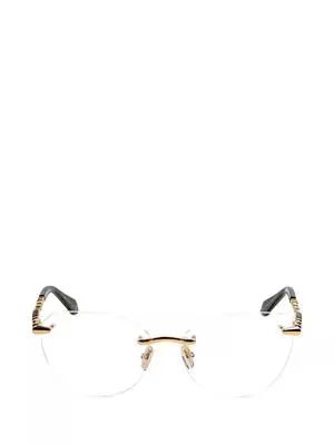 BVLGARI Serpenti Rimless Glasses - Gold
