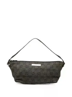 Gucci 2000-2015 Gg Denim Boat Shoulder Bag