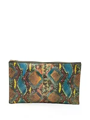 Stella McCartney Faux Python Clutch Bag