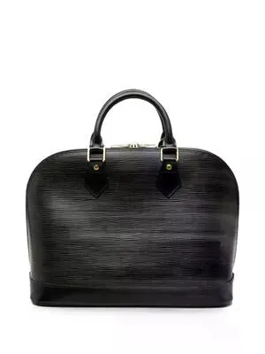 LOUIS VUITTON 1996 Epi Alma Pm Handbag - Black