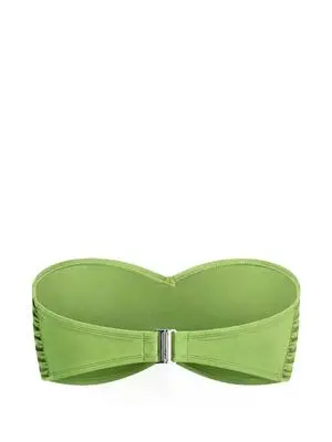 Seafolly Twist-detail Bandeau Bikini Top - Green