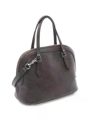 Gucci Mini Leather Dome Satchel - Brown