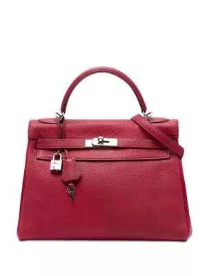 Hermès 2012 Togo Kelly Ii Retourne 32 Satchel - Red