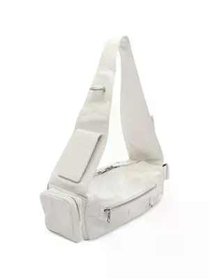 Balenciaga Lambskin Sling Bag Satchel - White