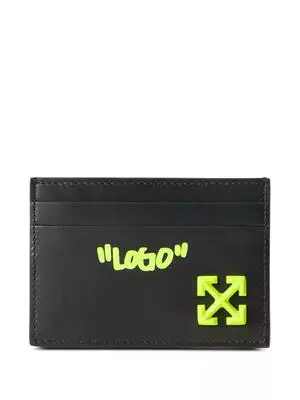 Off-White Jitney Quote Card Holder - Black