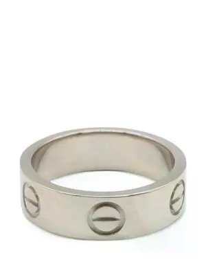 Cartier 18k White Gold Love Ring - Silver