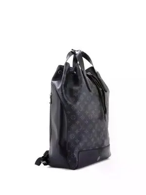 LOUIS VUITTON Explorer Flash Fragment Monogram Eclipse Canvas Backpack - Black