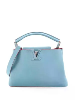 LOUIS VUITTON Capucines Bag Leather Bb Satchel